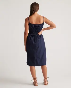 Quince Keyhole Midi Dress