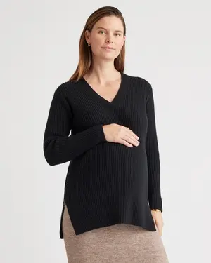 Quince Mongolian Cashmere Sweater - Black