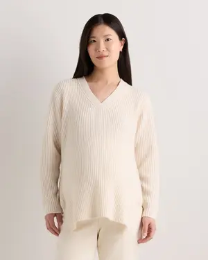 Quince Mongolian Cashmere Sweater - Ivory