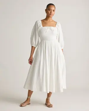 White Gauze Midi