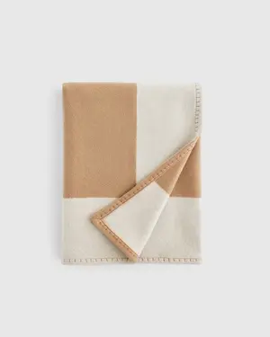 Quince Merino Wool & Cashmere Luxury Throw - Camel