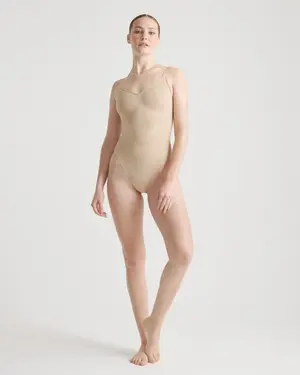 Quince Sculpting Bodysuit - Clay