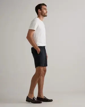 Quince 100% European Linen Trouser Shorts With 7-inch Inseam - Black