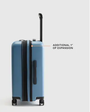 Quince Expandable Medium Check-in Suitcase - Blue