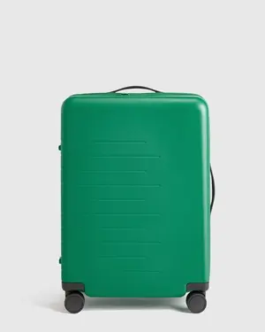Quince Expandable Medium Check-in Suitcase - Emerald Jungle