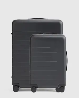 Quince Carry-on And Large Check-in Suitcase Set - Black