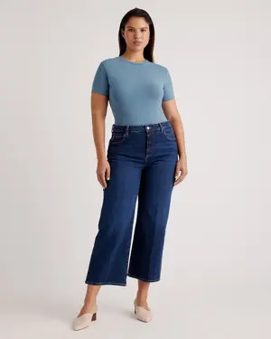Quince Stretch Cotton Jersey Short Sleeve Bodysuit