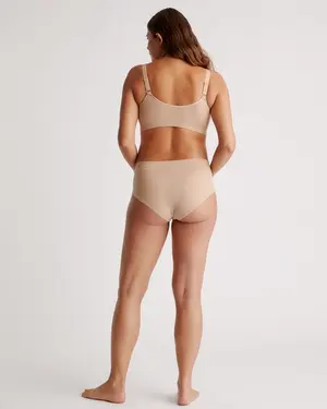 Quince Seamless Crossover Nursing & Lounge Bra - Sand