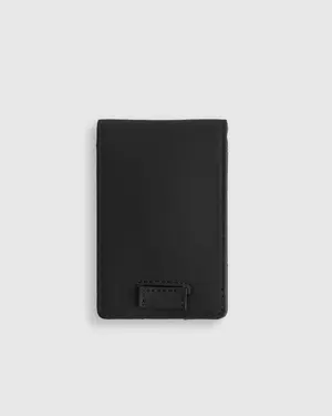 Quince Italian Leather Money-clip Wallet - Black