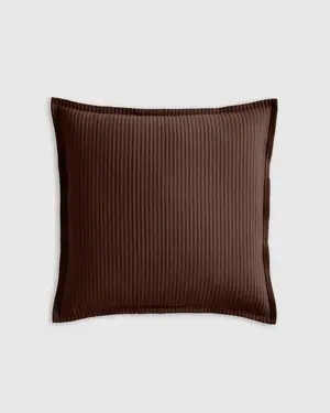 Quince Matelasse Sham - Espresso