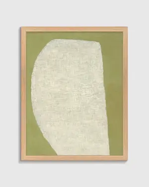 Quince Pod Stephanie Dennis, Wood Frame - Oak