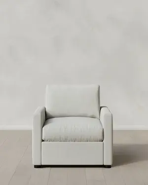 Quince Brennan Accent Chair In Performance Chenille Linen Blend - Sorrell