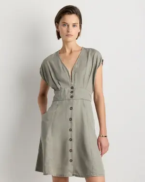 Quince Tie Detailed Day Dresses