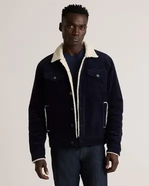 Quince Organic Stretch Corduroy Jacket - Deep Navy