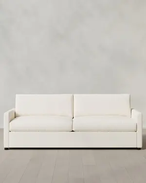 Quince Brennan Sofa In Performance Chenille Linen Blend - Marshmallow