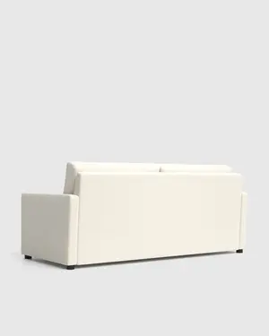 Quince Brennan Sofa In Performance Chenille Linen Blend - Snow