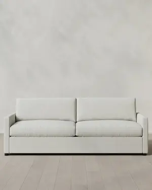 Quince Brennan Sofa In Performance Chenille Linen Blend - Sorrell