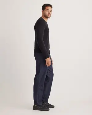 Quince Cashmere V-neck Sweater - Black