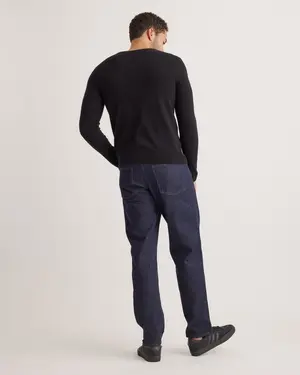 Quince Cashmere V-neck Sweater - Black