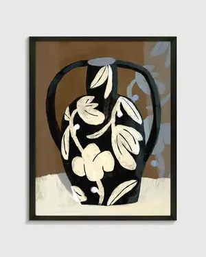 Quince Ornamental Vase Marco Marella - Black