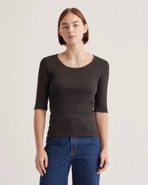 Quince Ribbed T-shirts For Women