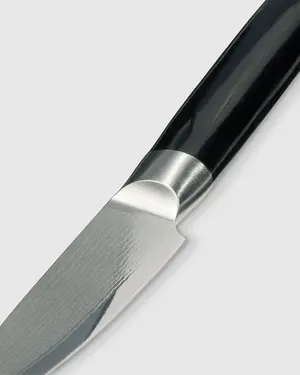 Quince Essential Japanese Damascus Steel 3.5" Paring Knife, Stainless Steel