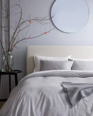 Quince Mongolian Cashmere Cotton Duvet Cover Set - Grey