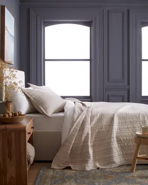 Quince Stripe Stitch Quilt Set