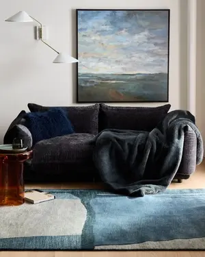 Quince Velzy Wool Rug - Blue