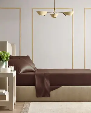 Quince Signature Giza Cotton Sateen Sheet Set - Espresso