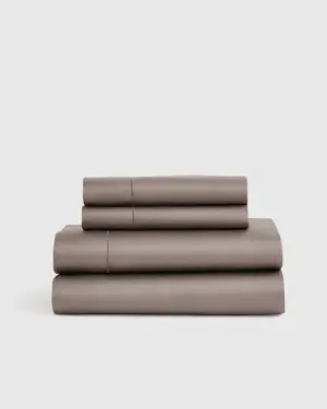 Quince Signature Giza Cotton Sateen Sheet Set - Stone