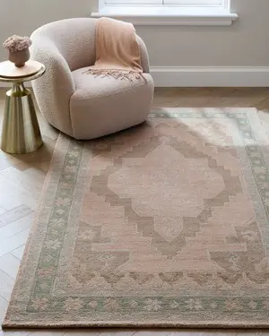 Quince Ami Wool Rug - Soft Blush