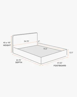 Quince Curved Bed In Performance Velvet - Walnut