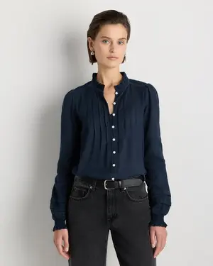 Quince Collared Blouses