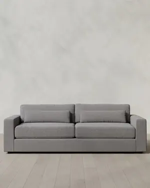 Quince Ashford Deep Seat Performance Basketweave Sofa Ash