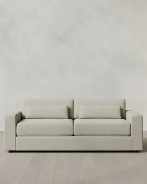 Quince Ashford Deep Seat Performance Basketweave Sofa Flax