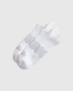 Quince Performance Golf Ankle Socks 4-pack - White