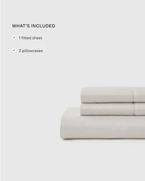 Quince Signature Giza Cotton Sateen Fitted Sheet Set - Espresso