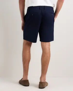 Quince Organic Stretch Cotton Chino Shorts - Deep Navy