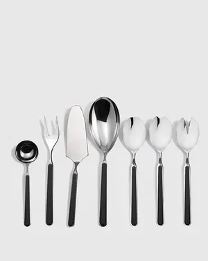Quince Mepra Fantasia 7-pc Serving Utensil Set Black