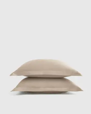 Quince Signature Giza Cotton Sateen Sham Set - Sand