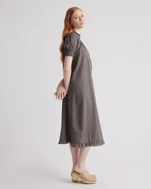 Quince Swiss Dot Midi Dress