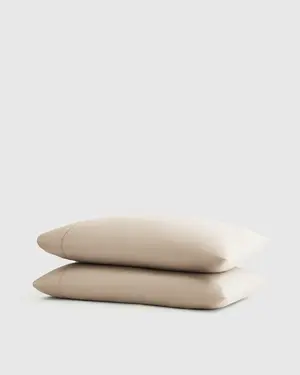 Quince Signature Giza Cotton Sateen Pillowcase Set Sand