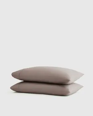 Quince Signature Giza Cotton Sateen Pillowcase Set - Stone