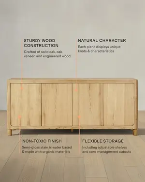 Quince Rustic Oak Sideboard