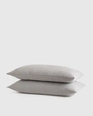 Quince Organic Jersey Pillowcase Set - Heather Grey