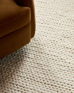 Quince Chunky Hand Braided Wool Rug - Neutral