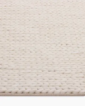 Quince Chunky Hand Braided Wool Rug - Neutral