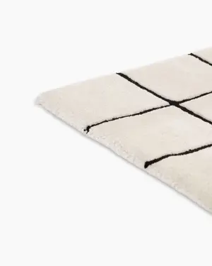 Quince Bowie Wool Rug - Ivory