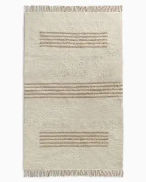 Quince Otto Hand-knotted Cotton Wool Rug Ivory/neutral